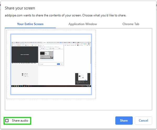 New Feature: Screen Recording With System Sounds In Chrome